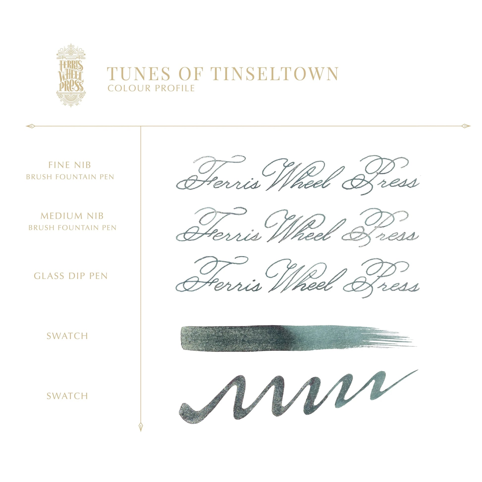 FERRIS WHEEL PRESS - Tunes of Tinseltown Ink - 38ml. – Pinna Calligraphy