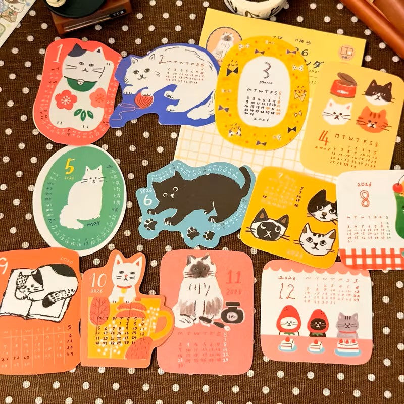 Sticker Calendario - Pegatinas de Calendario por Mes 2026 – Pinna ...