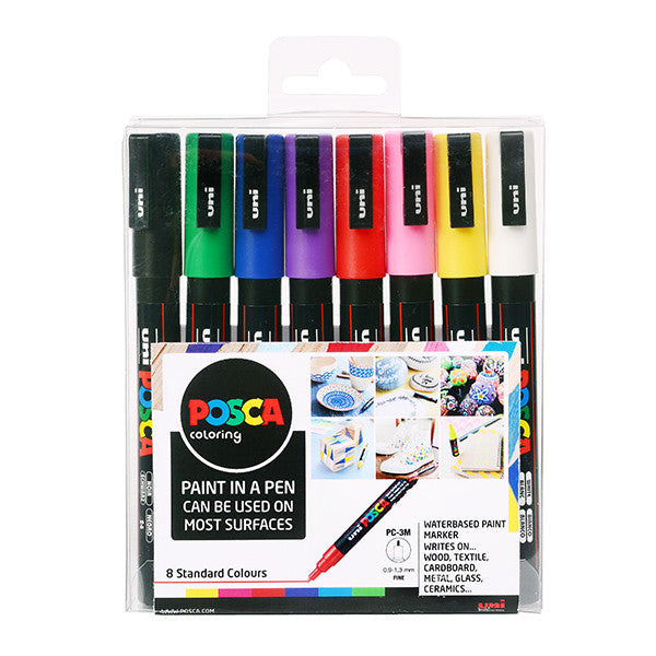 POSCA - Set de Colores Básicos (8) – Pinna Calligraphy