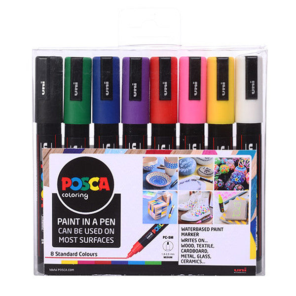 POSCA - Set de Colores Básicos (8) – Pinna Calligraphy